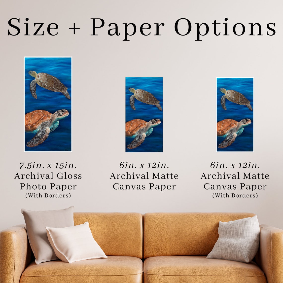 Sea Turtle Print, Turtle Art, Realistic Animal Art, Realistic Art ...