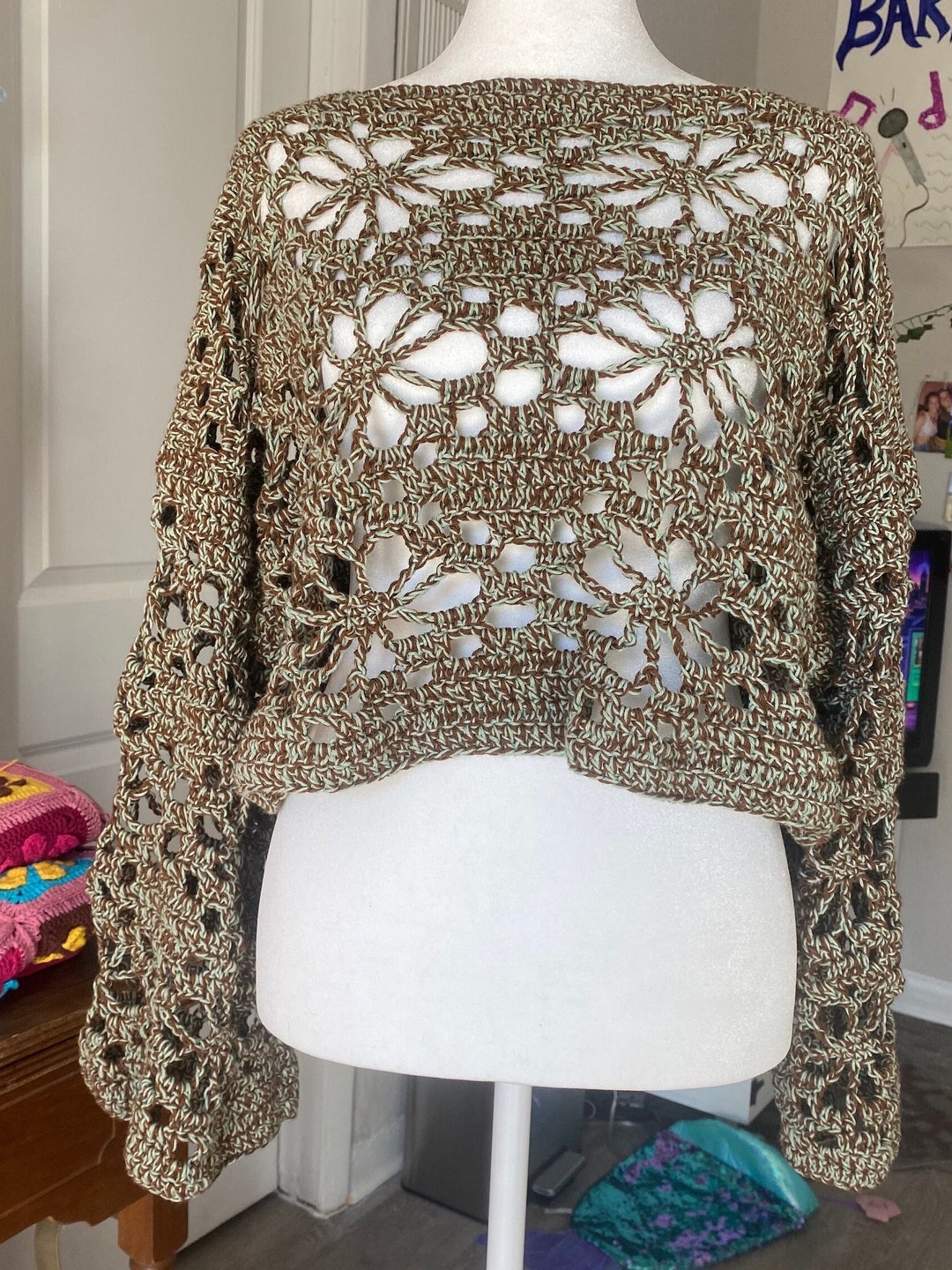 Abigail Flower Sweater - Etsy