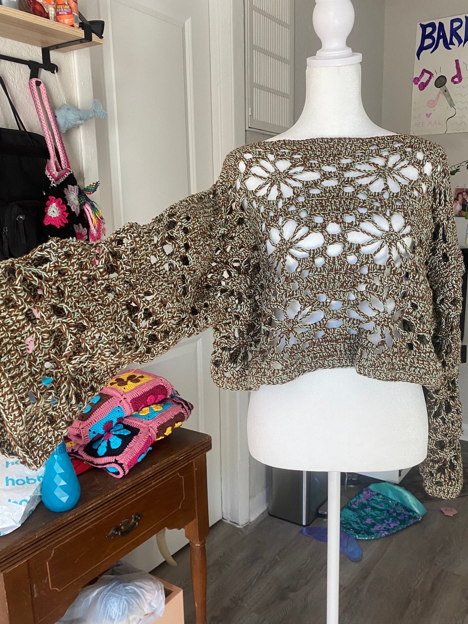 Abigail Flower Sweater - Etsy