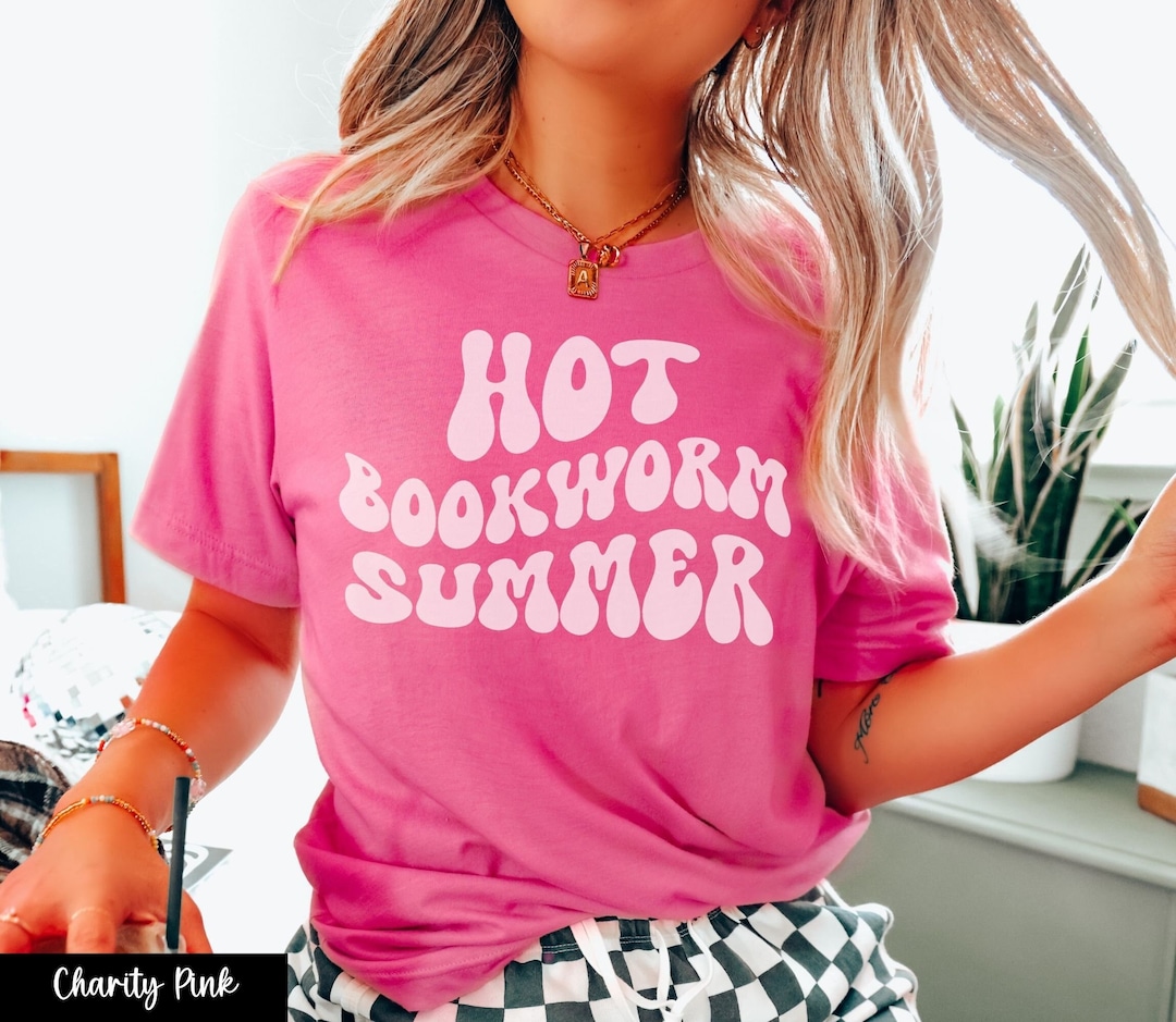 Bookworm Summer Shirt, Bookish T-shirt, Beach Reading Tee, Gift for ...