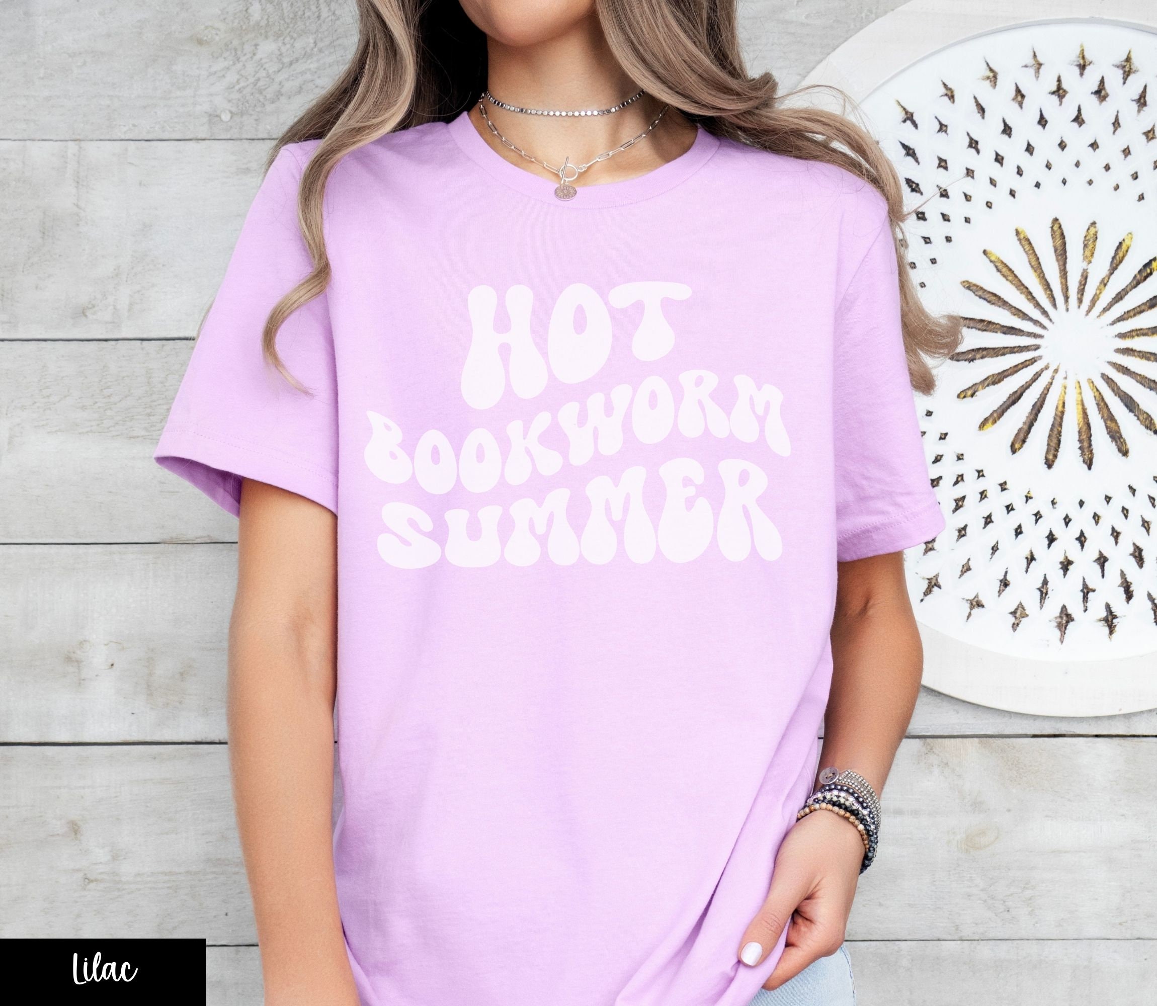 Bookworm Summer Shirt, Bookish T-shirt, Beach Reading Tee, Gift for ...