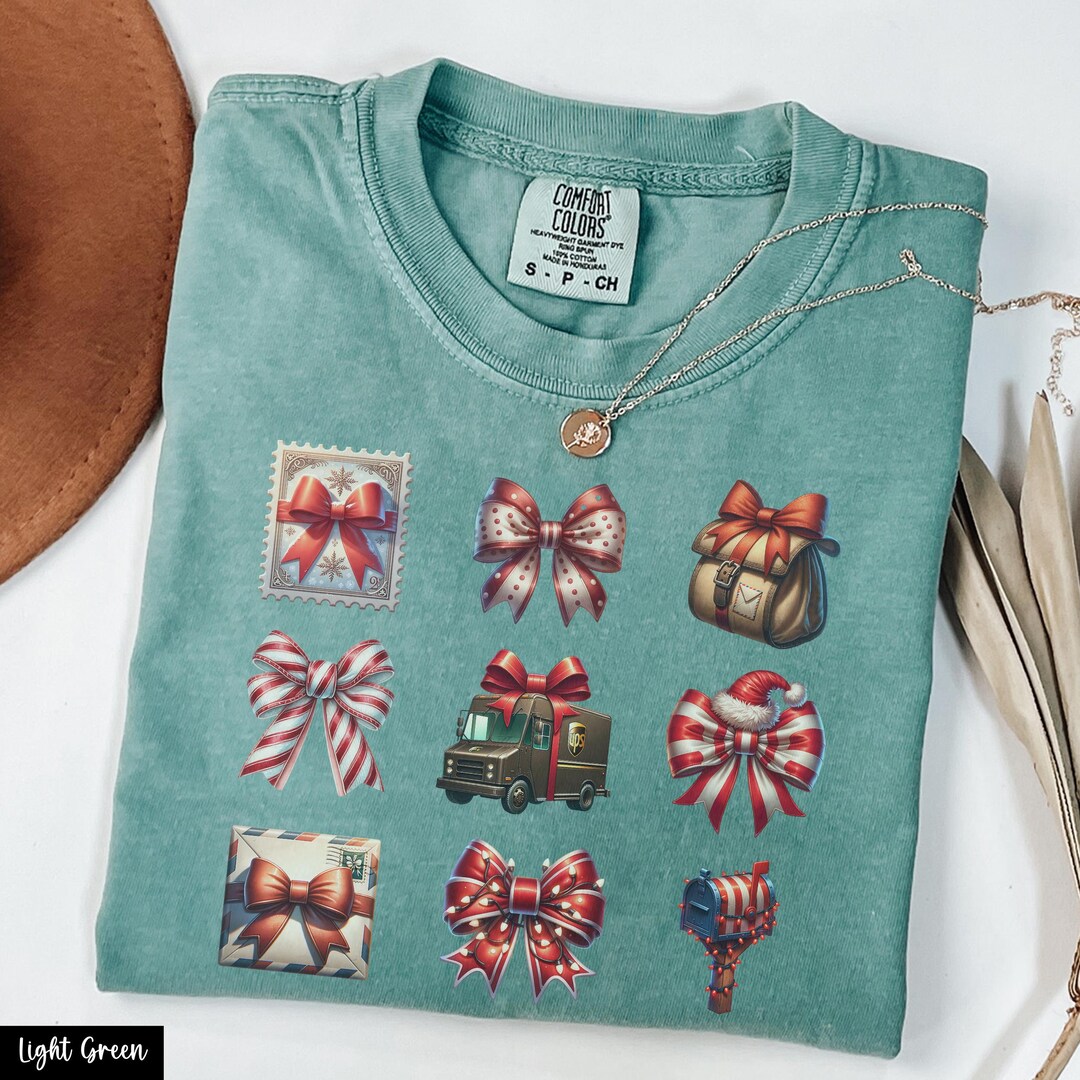 Coquette Christmas Delivery Worker Shirt, Mail Lady Tee, Gift for Mail ...