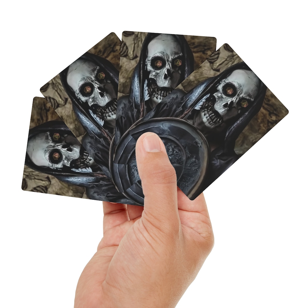 Skeleton Poker Cards - Etsy