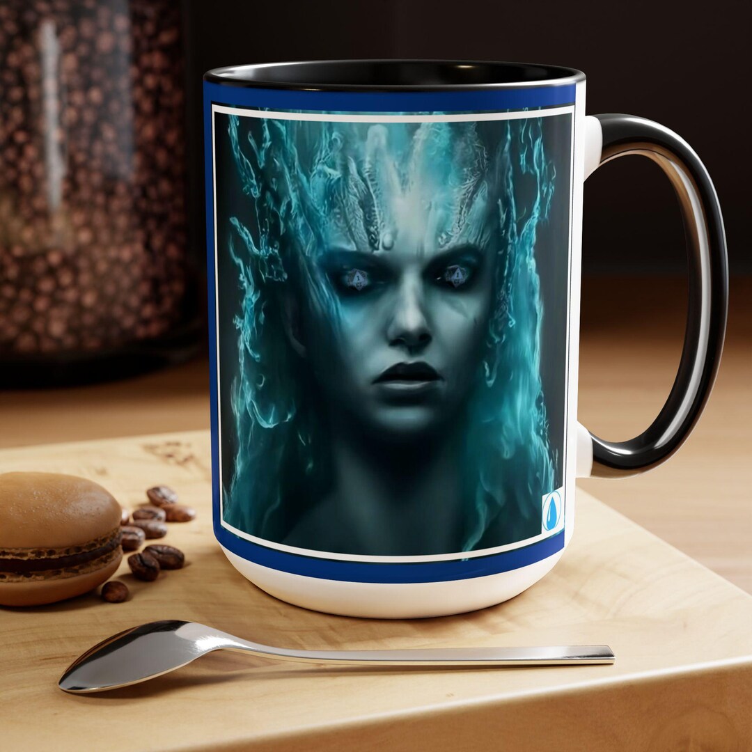 Water Elemental Two-tone Coffee Mugs, 15oz - Etsy