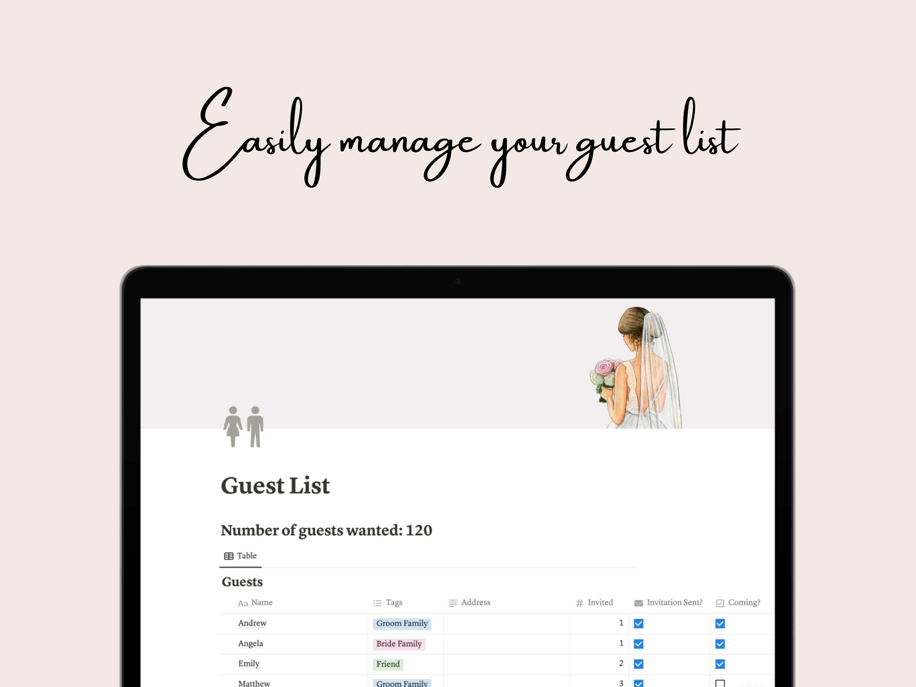 Wedding Planner Notion Template With Budget Timeline And Etsy Wedding Planner Notion Template With Budget Timeline And Etsy