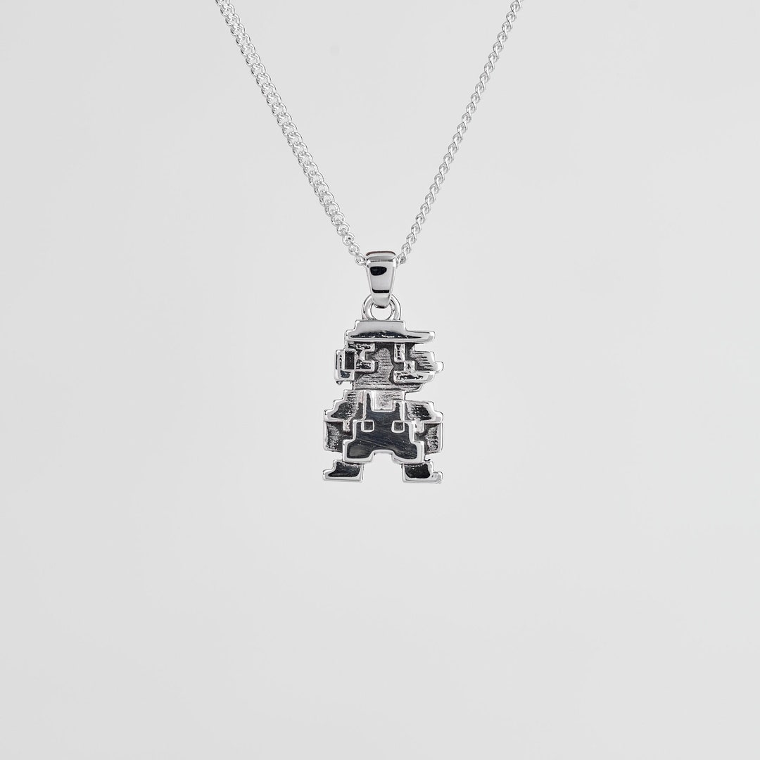 Super Mario Bros Necklace Mario Bros Pendant 8 Bit Jewelry 8 Bit ...