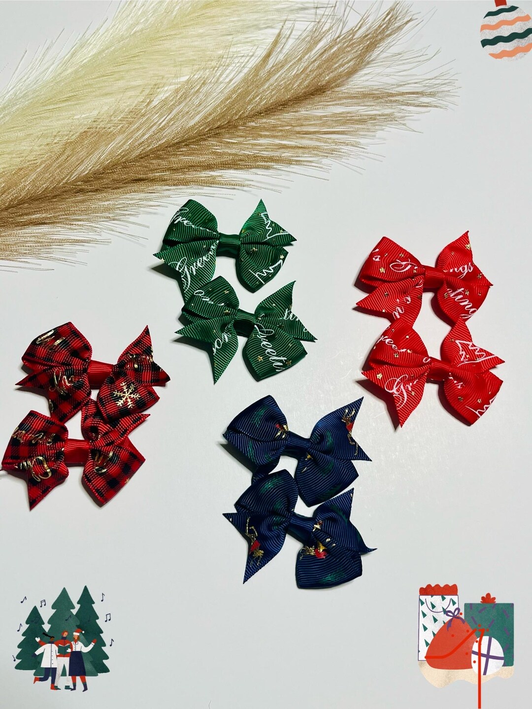 Christmas Kids Hair Clips, Cute Christmas Clips for Girls,toddlers ...