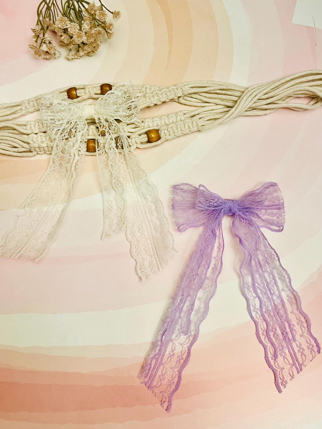 Long Lace Bow, Bows for Women, Satin Bows, Coquette, Barrette ...