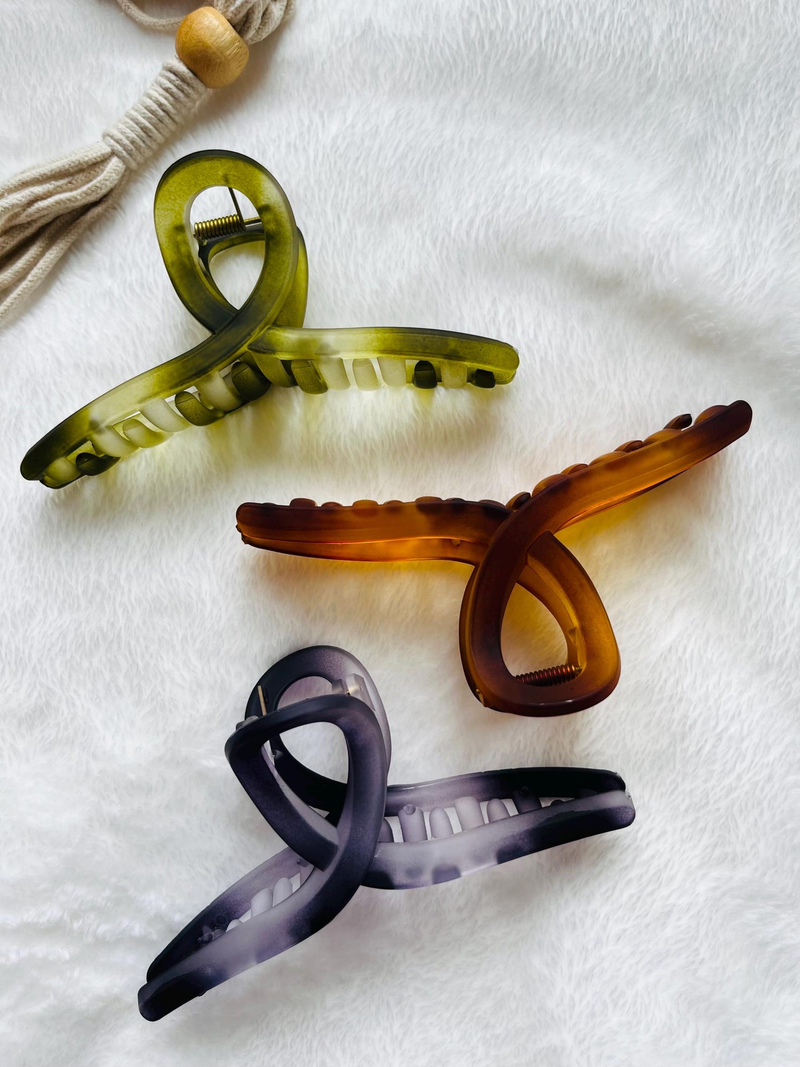 Multi Colors Rectangle Hair Claws,square Extra Large Hairclips for ...