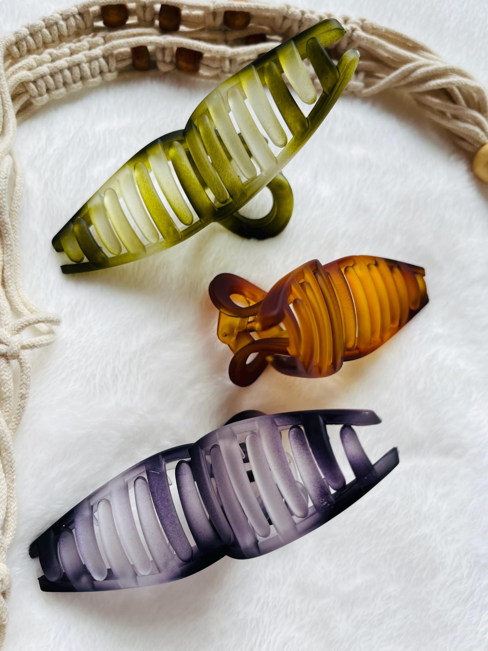 Multi Colors Rectangle Hair Claws,square Extra Large Hairclips for ...