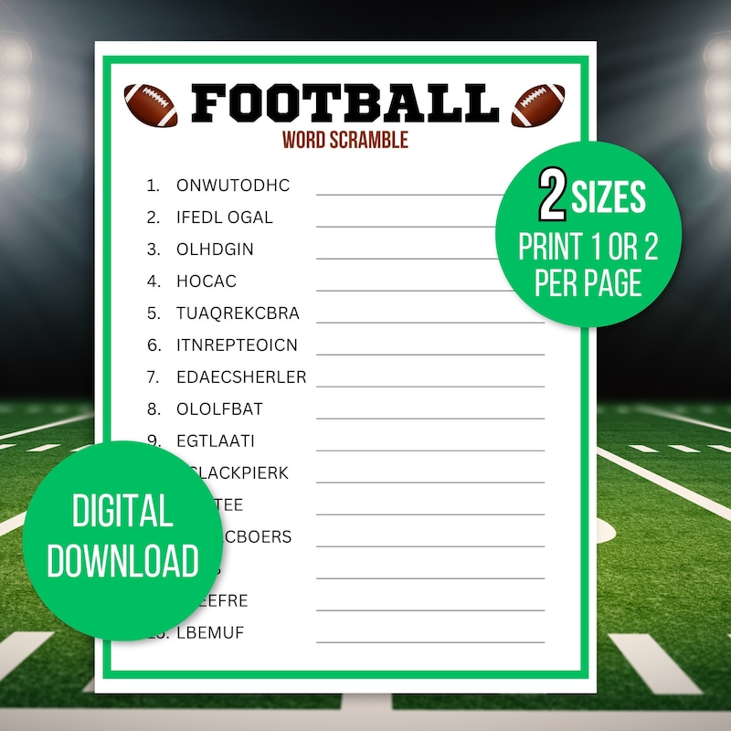 Word Scramble - Etsy