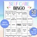 Self Care Bingo, 50 Self Care Bingo Cards, Self Care Challenge, Self ...