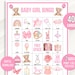 Baby Girl Bingo, Baby Shower Bingo, Baby Girl Shower Printable Game ...