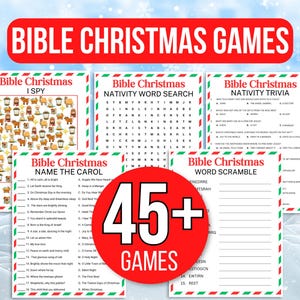 Bible Christmas Games, Bible Christmas Party Games, Nativity Games ...