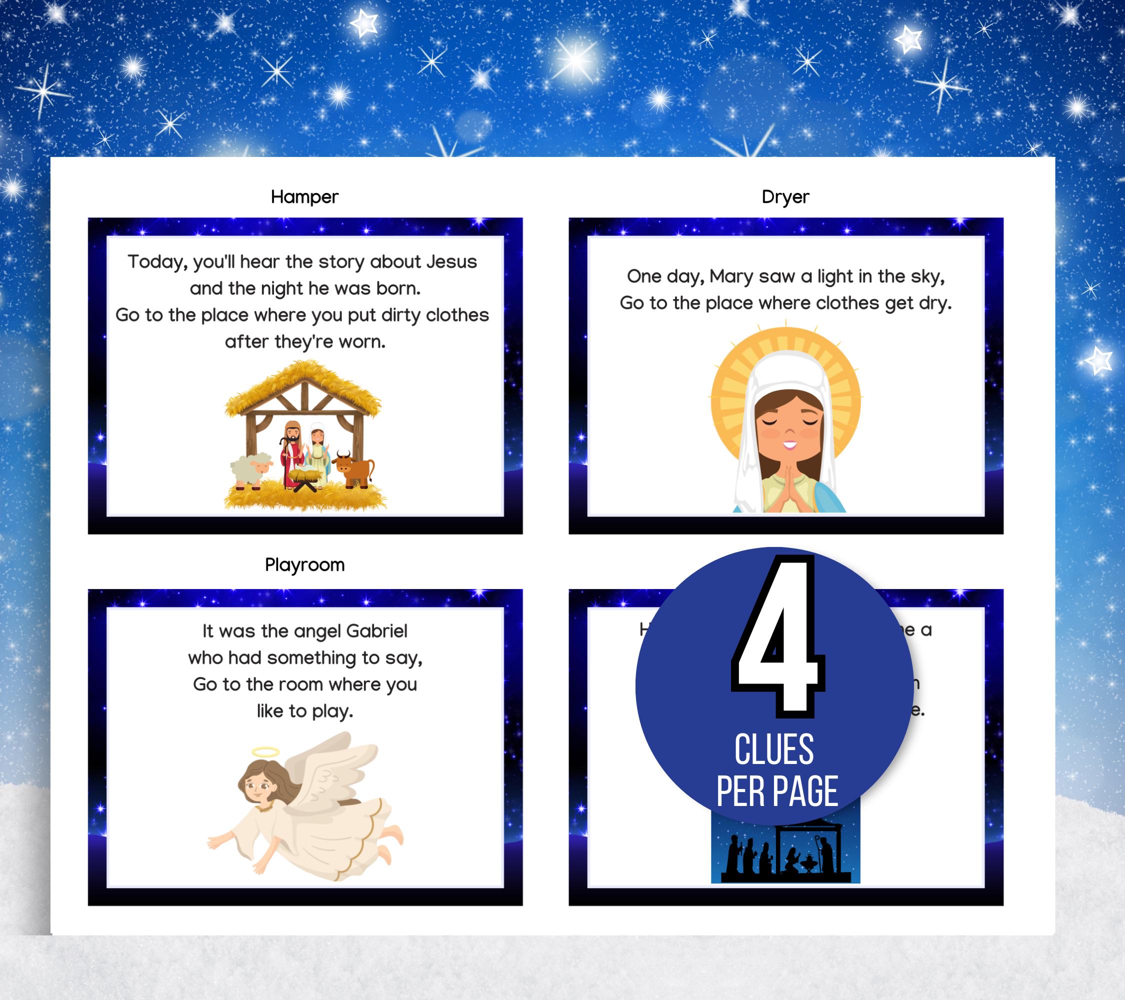 Nativity Treasure Hunt, Nativity Scavenger Hunt, Nativity Christmas ...