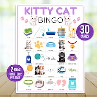 Cat Themed Bingo Set - Etsy