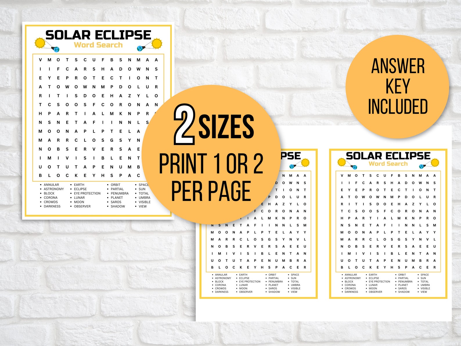 Solar Eclipse Games, Printable Solar Eclipse Games, Solar Eclipse Game ...