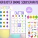 Easter Bingo, 100 Easter Bingo Cards, Printable Easter Activity for ...