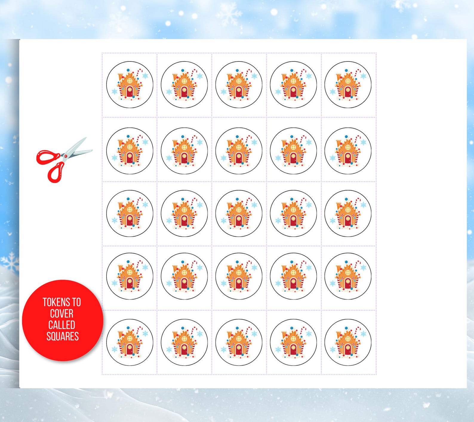 Gingerbread Bingo, 50 Gingerbread Bingo Cards, Christmas Baking Bingo ...