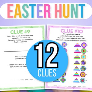 Indoor Easter Treasure Hunt for Older Kids, Easter Scavenger Hunt ...