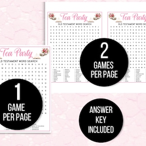 Christian Tea Party Games, Bible Tea Party Games, Women's Ministry Tea ...
