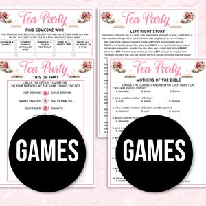 Christian Tea Party Games, Bible Tea Party Games, Women's Ministry Tea ...