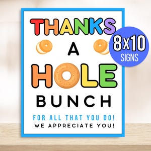 Printable Appreciation Signs, Staff Appreciation Signs, Appreciation ...
