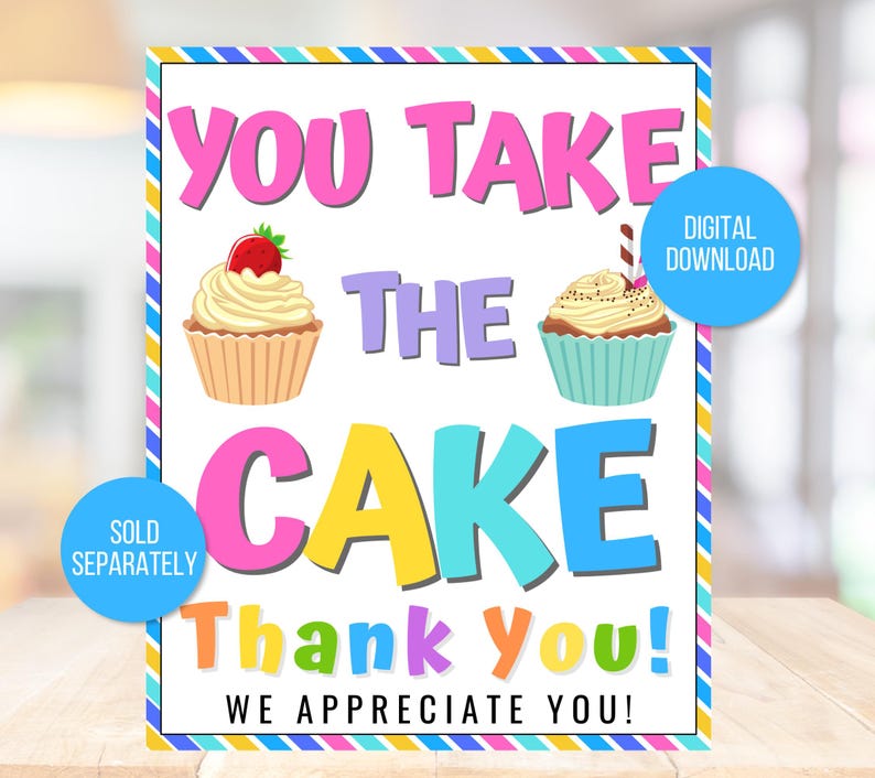 Cookie Appreciation Sign, Cookie Sign, Appreciation Week Printable Sign ...