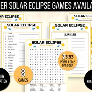 Solar Eclipse Bingo, 40 Printable Solar Eclipse Bingo Cards, Space ...