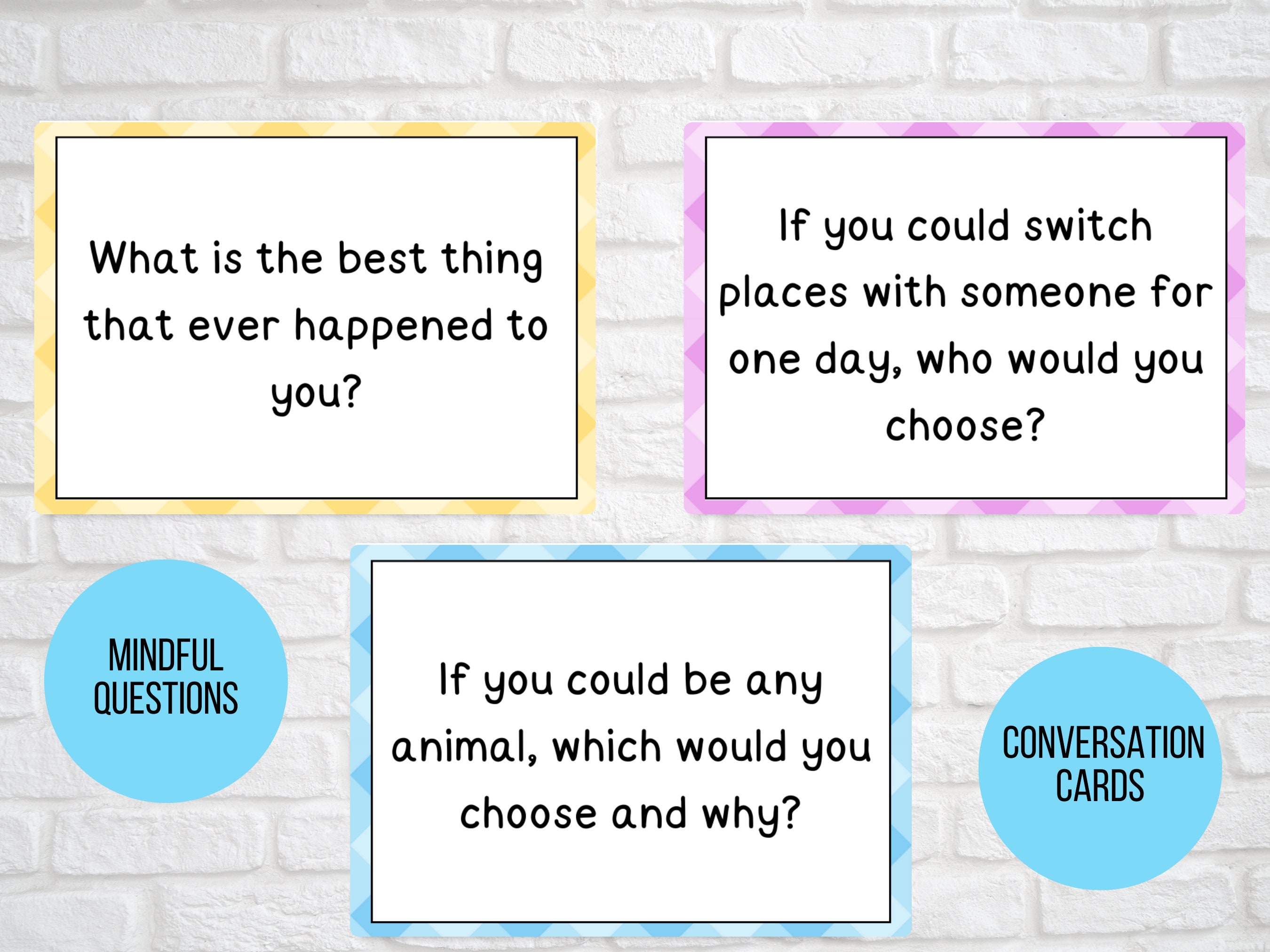 210 Conversation Cards Conversation Starters Road Trip - Etsy UK