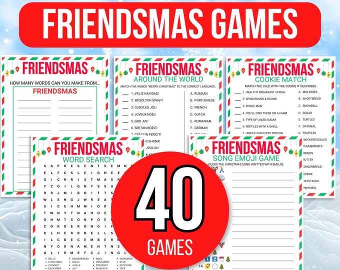 Christmas Think Fast Game - Christmas Family Games - Friendsmas Games ...