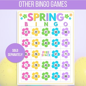 Easter Bingo, 100 Easter Bingo Cards, Printable Easter Activity for ...