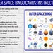 Outer Space Bingo, Solar System Bingo, Astronomy Bingo, 40 Printable ...
