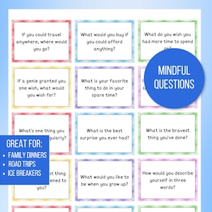 210 Conversation Cards, Conversation Starters, Road Trip Conversation ...