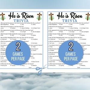 Easter Bible Trivia, Resurrection Trivia, He is Risen Trivia, Religious ...