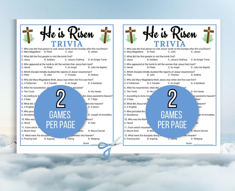 Easter Bible Trivia, Resurrection Trivia, He is Risen Trivia, Religious ...