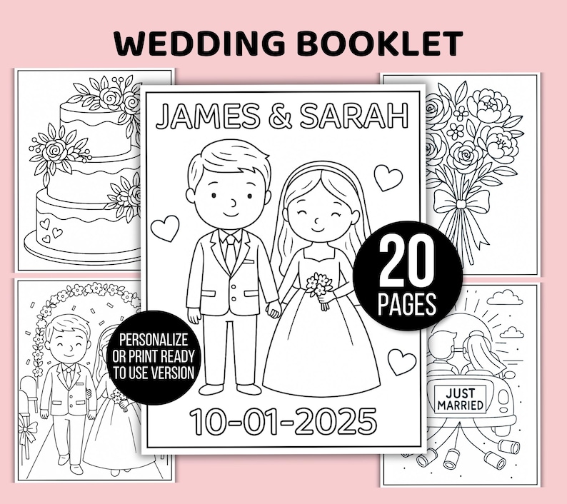 Wedding Coloring Book, Wedding Coloring Pages, Wedding Coloring Sheets ...