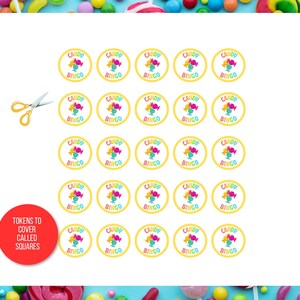 Candy Bingo, 30 Printable Candy Bingo Cards, Sweet Treats Bingo, Candy ...
