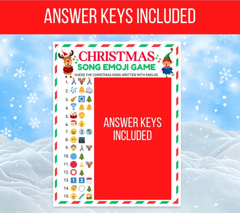 Christmas Emoji Games, Emoji Christmas Game, Christmas Emoji Songs ...