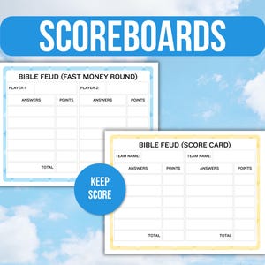 Bible Feud Game, Church Feud Game, Bible Activity Game, Sunday School ...