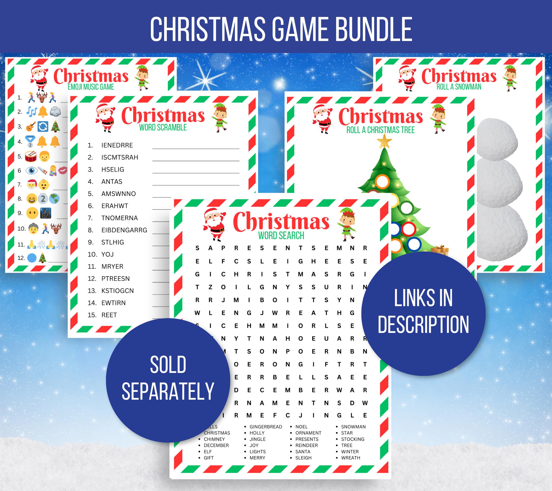 Christmas Word Search, Fun Christmas Games, Printable Christmas Games ...