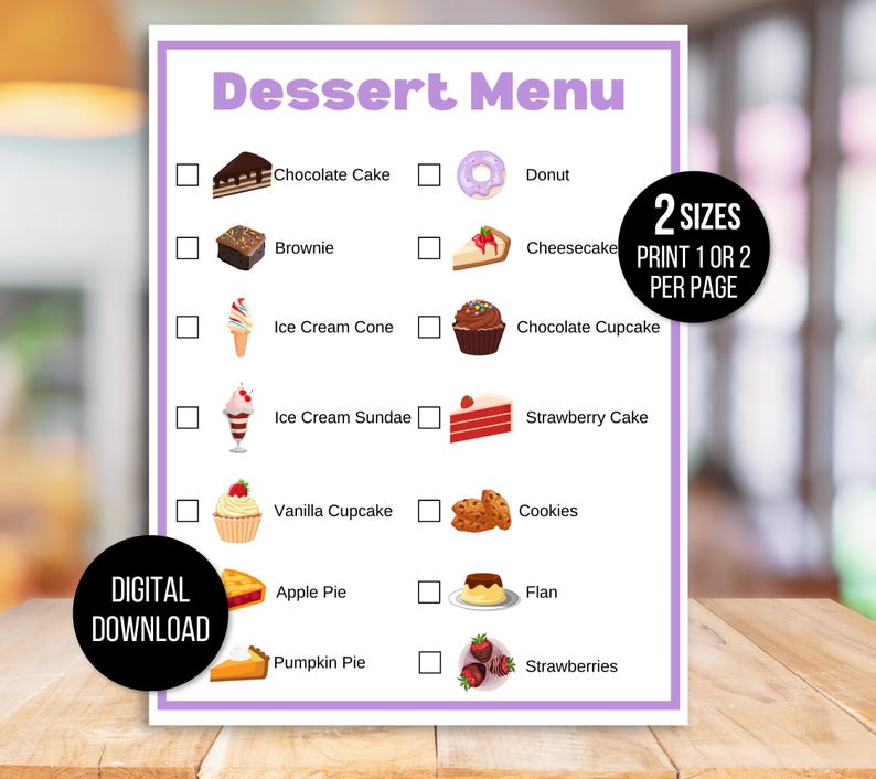 Pretend Play Menus, Pretend Restaurant Menus, Kids Play Menus, Kitchen ...