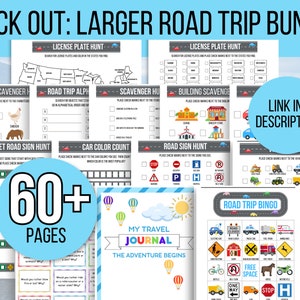 Kids Road Trip Games Printable, Travel Activities, Road Trip Games ...