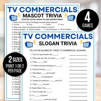 90s TV Sitcom Trivia Game | 1990s TV Sitcom Quiz (printable PDF ...