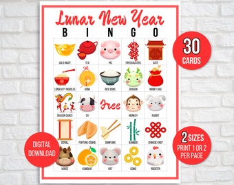 Lunar New Year Tet Bingo - Etsy