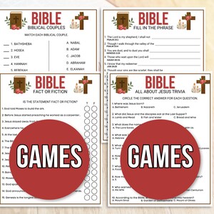 Bible Games, Bible Trivia Games, Bible Activities, Youth Group ...