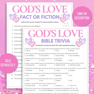 Bible Scavenger Hunt Game, Gods Love Game, Scripture Scavenger Hunt ...