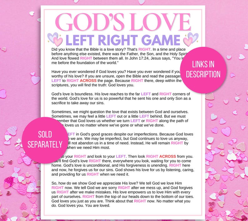 Gods Love Bingo, 60 Gods Love Bingo Cards, Bible Bingo, Valentines ...