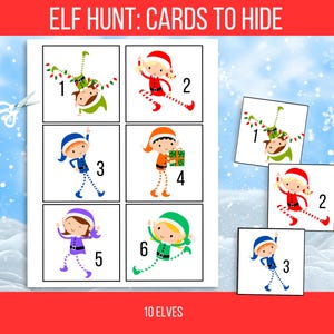 Christmas Scavenger Hunt, Elf Hunt Game, Christmas Treasure Hunt ...
