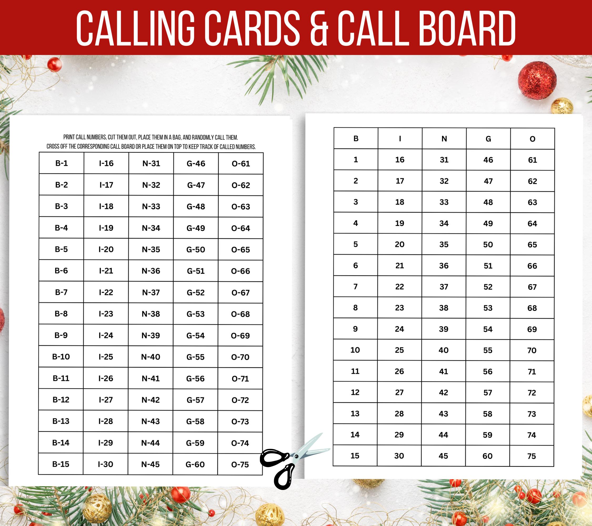 Christmas Bingo, 300 Christmas Bingo Cards, Christmas Games, Christmas ...